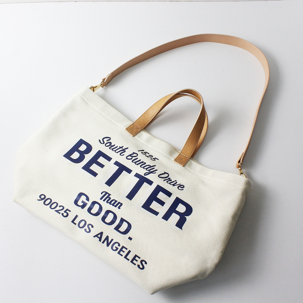 ：2021SS FRAMeWORK フレームワーク BETTER THAN GOOD ストラップ付きロゴトートBAG « ナチュラルブランド宅配買取専門店 ナチュラーレ