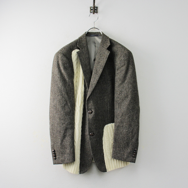 tomoki yurita トモキユリタ 百合田智紀 リメイク ケーブルニット×ヘリンボーン テーラードジャケット « ナチュラルブランド宅配 ...